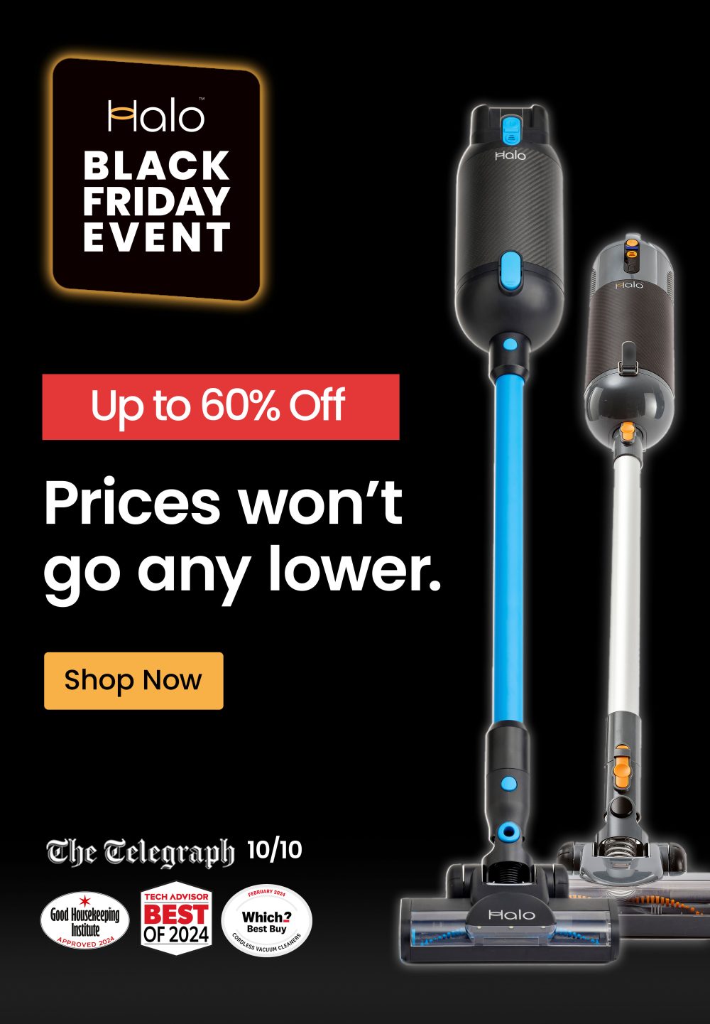 Halo Capsule - Cordless Vacuum Cleaner - Lightweight & Powerful