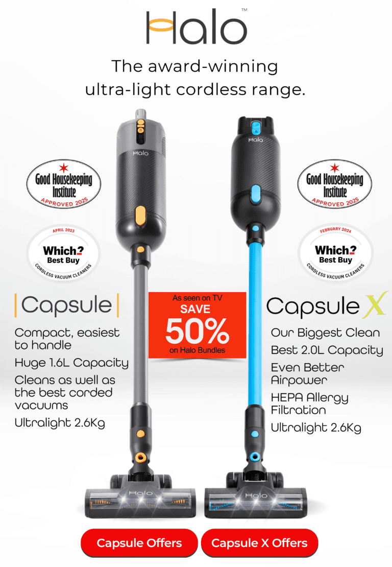 Halo Capsule - Cordless Vacuum Cleaner - Lightweight & Powerful